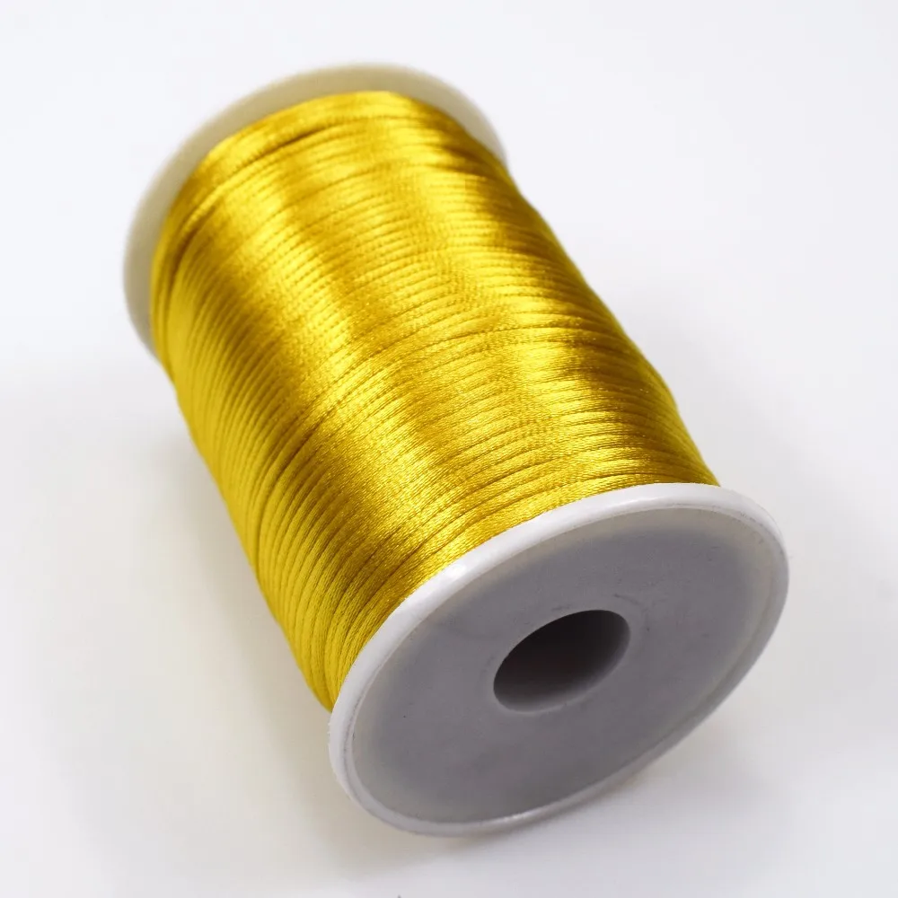 Wholesale Colorful Polyester Braided Rope Silk Rope For Chinese Knot ...