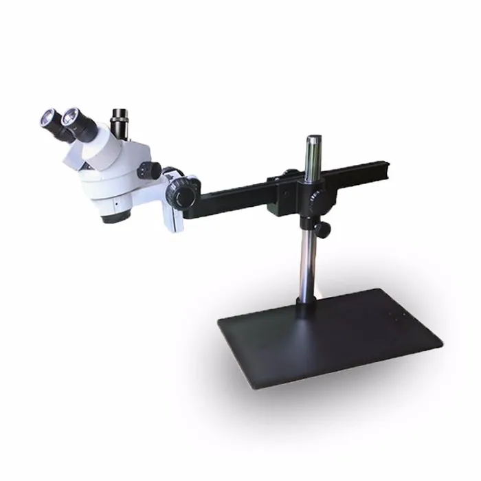 7x-45x Professional Trinocular Stereo Zoom Rail Bracket Microscope ...