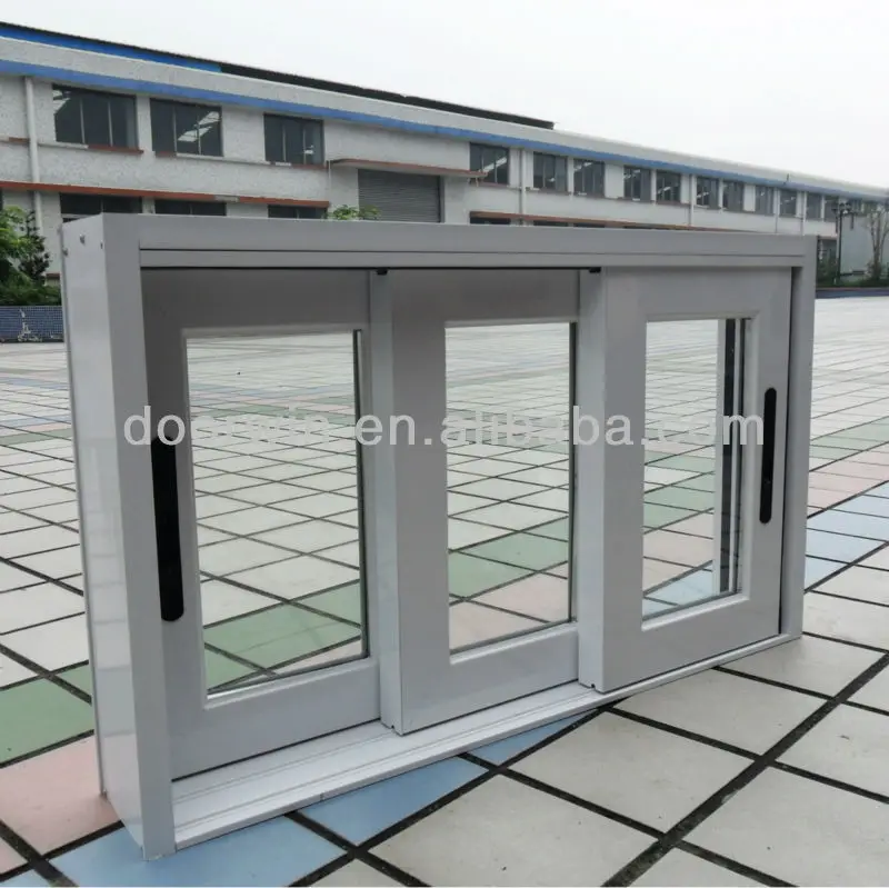 Aluminium 3 Panel Sliding Windows With Msquito Screen - Buy Aluminium ...