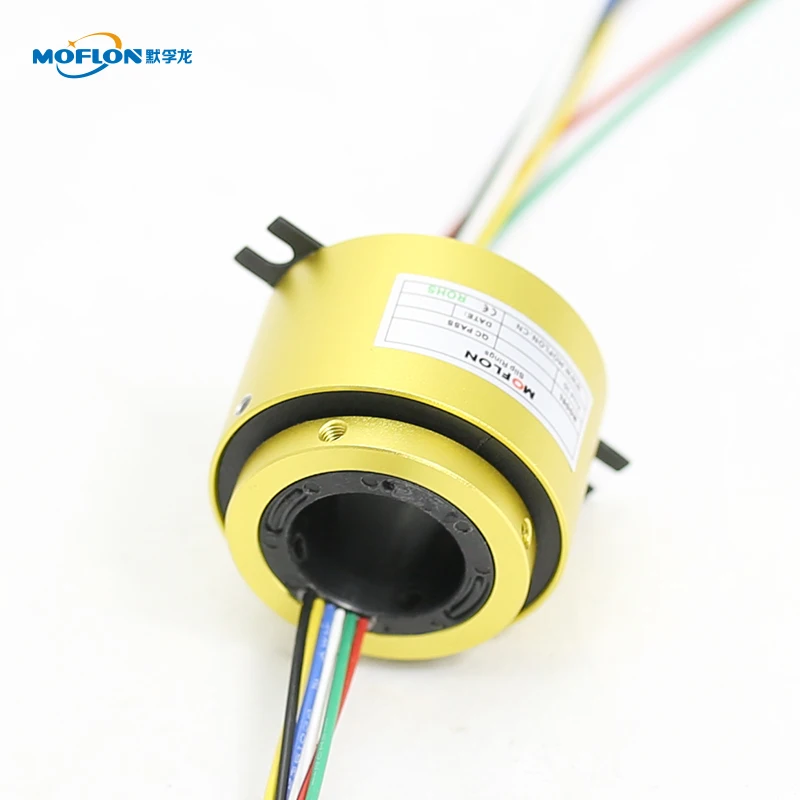 Small Slip Ring,Hole 20mm,6x5a,Through Hole Swivel Joint,Deublin Slip ...