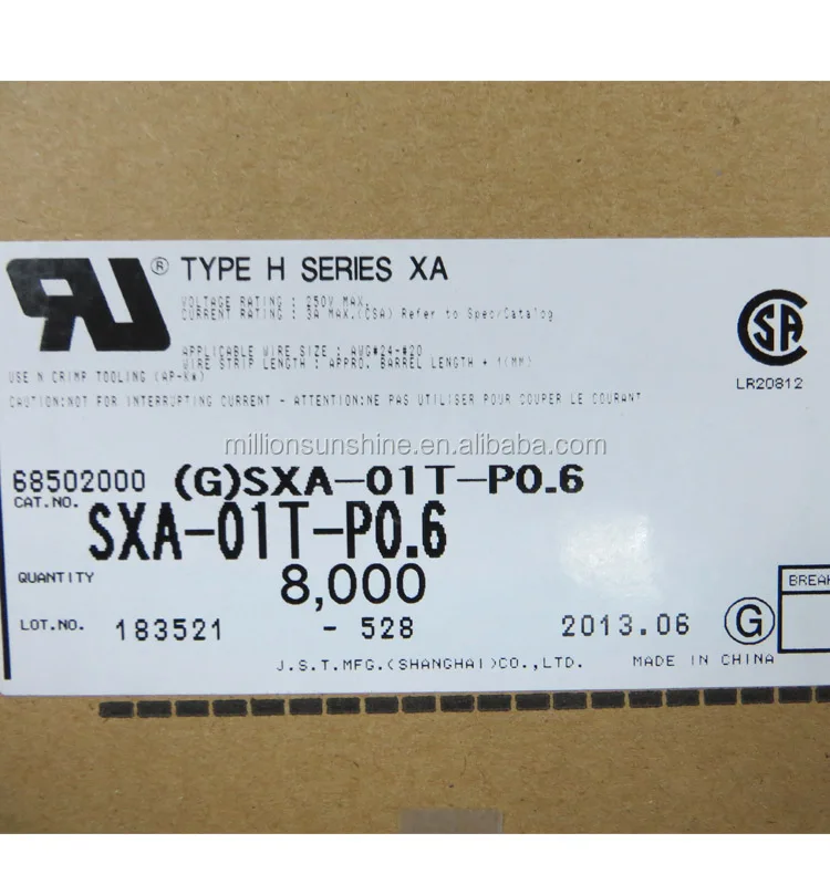 (connector Terminal Crimp Sockets Housing) Sxa-01t-p0.6 - Buy Sxa-01t ...