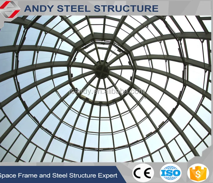 Prefab Steel Dome Structure Mosque Roof with Aluminum Plate Cover