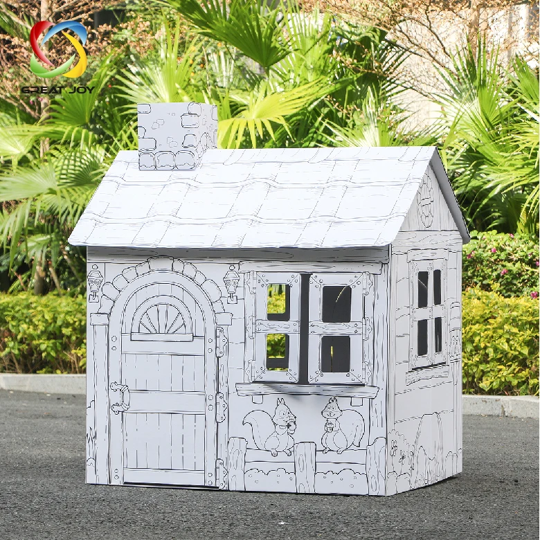 Professional Manufacturer Colorful Printing Custom Cardboard House for ...