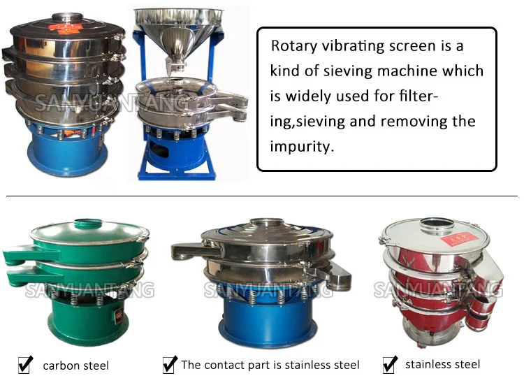 Sunflower Seed Separator - Efficient Rotary Vibrating Screen