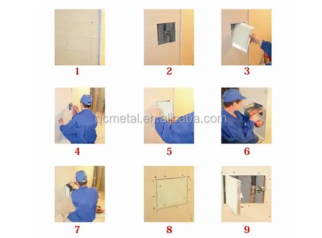 Virtually Invisible Hidden Drywall Access Panel 400*400 Push Lock ...