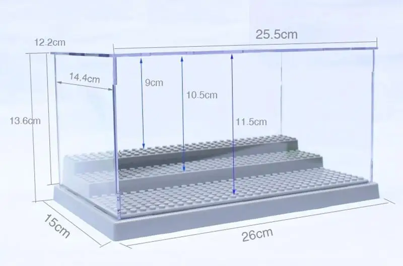 Wholesale 3 Steps Acrylic Lego Minifigures Collector Stackable Clear ...