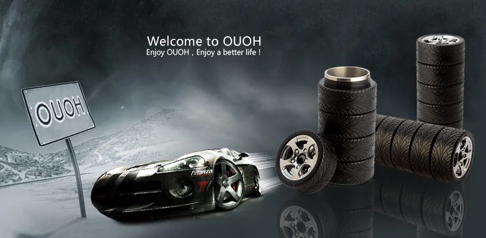 Personalized Tyre Shaped Travel Cup Mug for Car Promotional Gifts