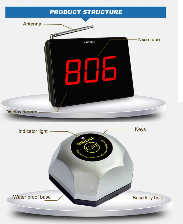 Singcall Wholesale Office Wireless Call Bell System For Discount - Buy ...