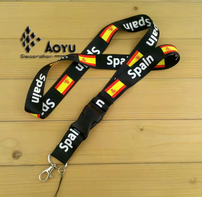 Lanyards With Spain Flag Logo Can Be Used In Match - Buy Lanyards ...