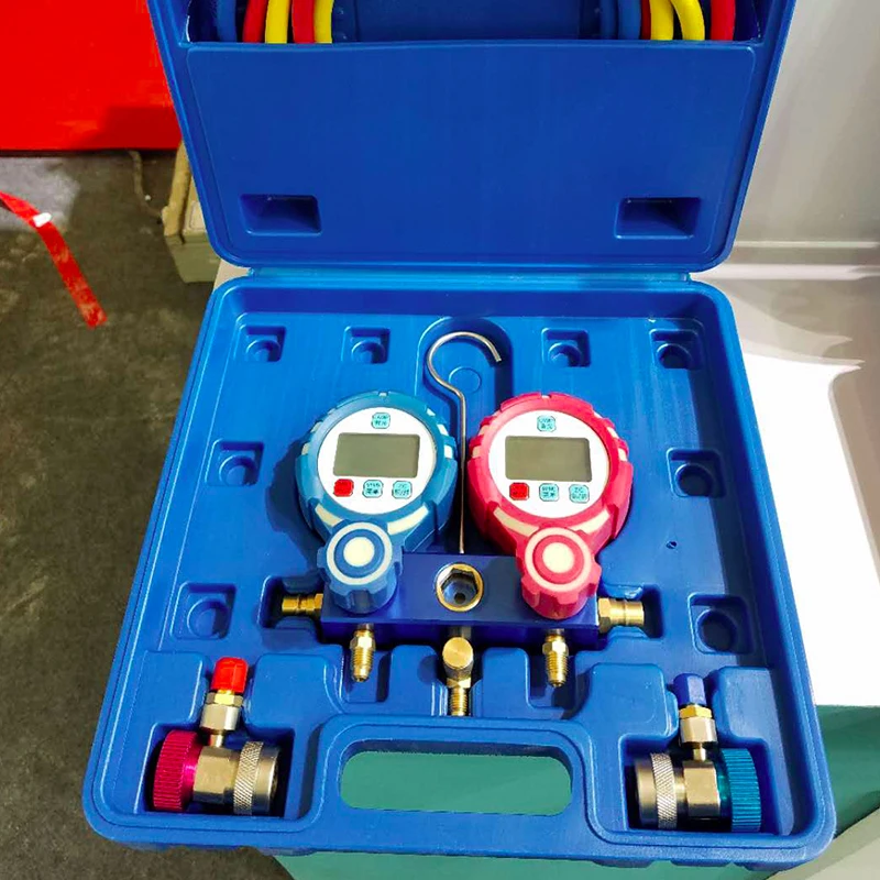 Manifold Ac Pressure Gauge Readings In Digital For R32 New Refrigerants ...