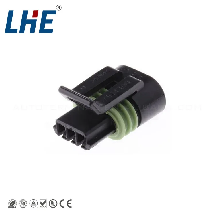 Conector Impermeable 3 Pin 12162182 Pa66 De Inyector Delphi Conectores ...