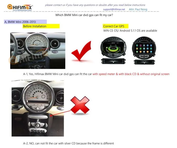 Hifimax Car Entertainment For Bmw Mini Cooper Headunit Dvd Gps Car ...