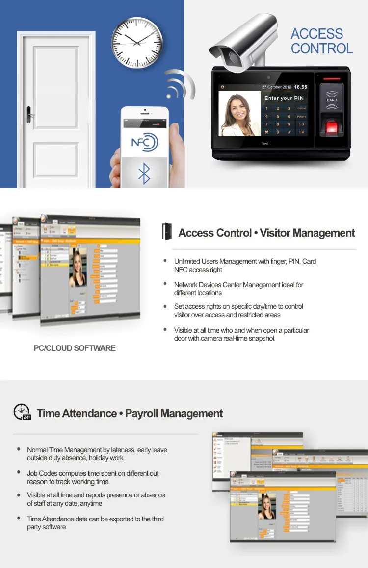 Biometric Wiegand Access Control Standalone Card Reader With Web Server ...