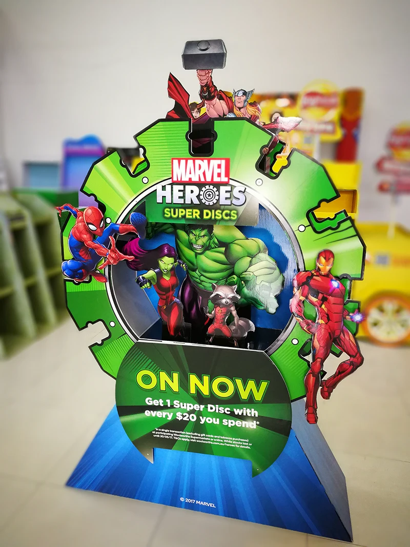 Customizable Cardboard Triangle Standee Display for Advertising