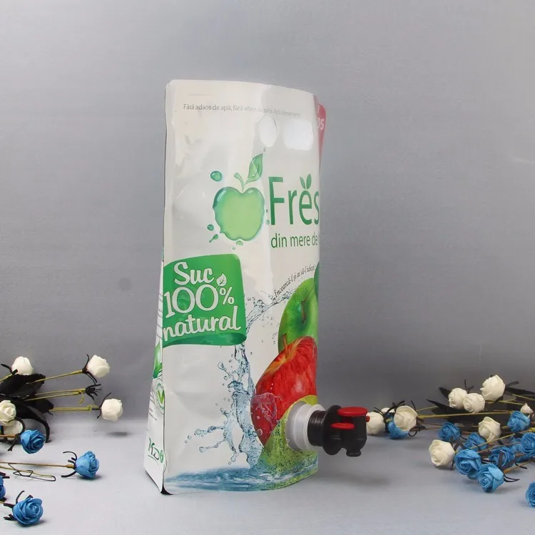 3l 5l Bpa Free Fresh Fruit Juice Foil Doypack Bag In Box Juice With Tap ...