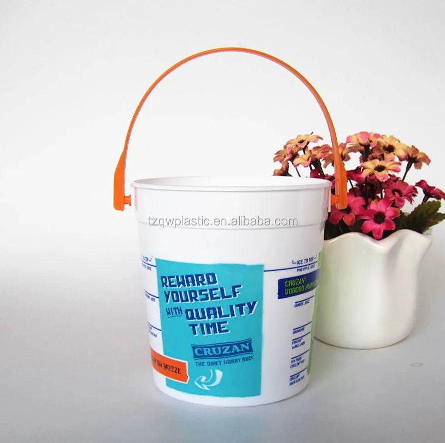 Custom 32oz Bacardi Rum Ice Bucket - Eco-Friendly Party Gear