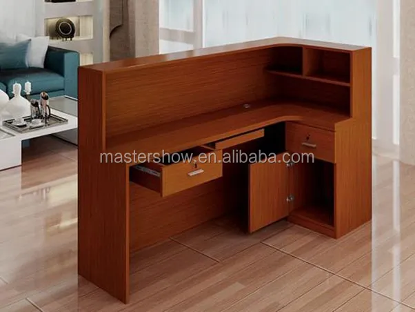 Wholesale Custom Wood Front Desk Reception Counter Display Racks for ...