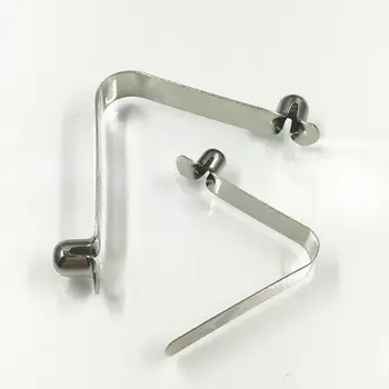 Custom Metal Push Snap Button Clips Locking V Shape Spring Clips - Buy ...