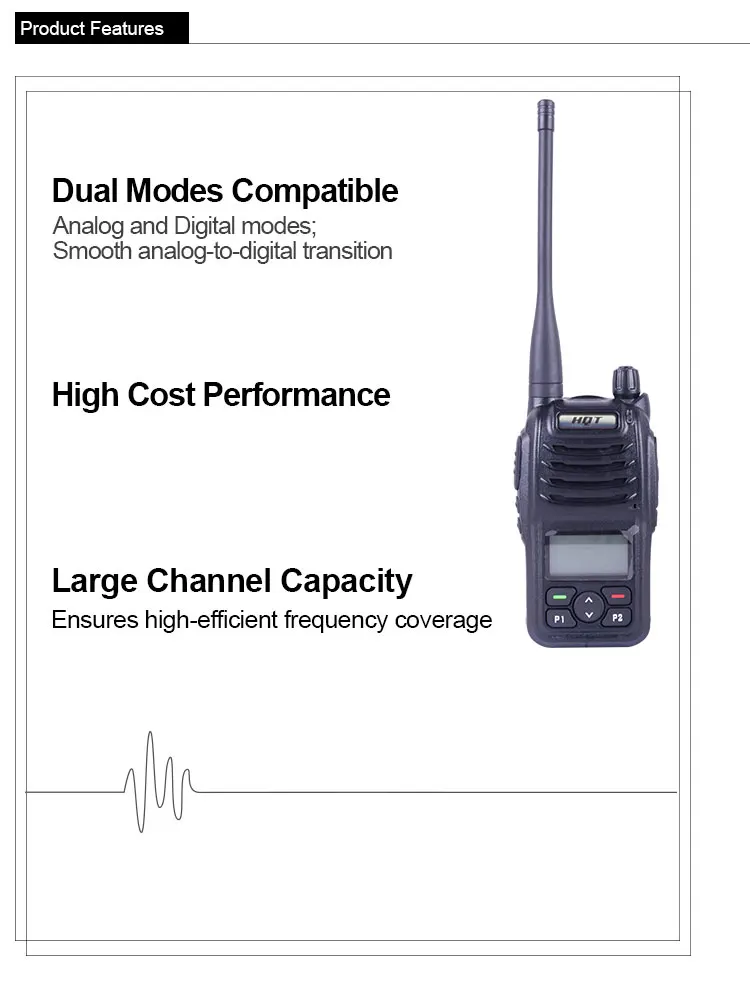 Secure Communication Cheap Portable Radio 20km Range Walkie Talkie For ...