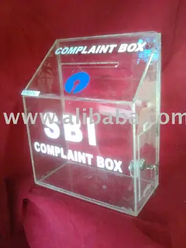 Acrylic Complaint / Suggestion Box - Buy Nixwin Complaint / Suggestion ...