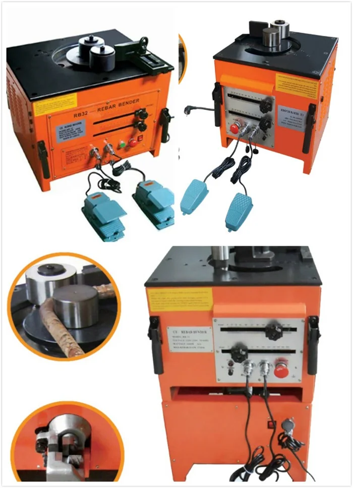 25mm 13kg Portable Steel Bar Bending / Rebar Bender Machine - Buy Steel ...