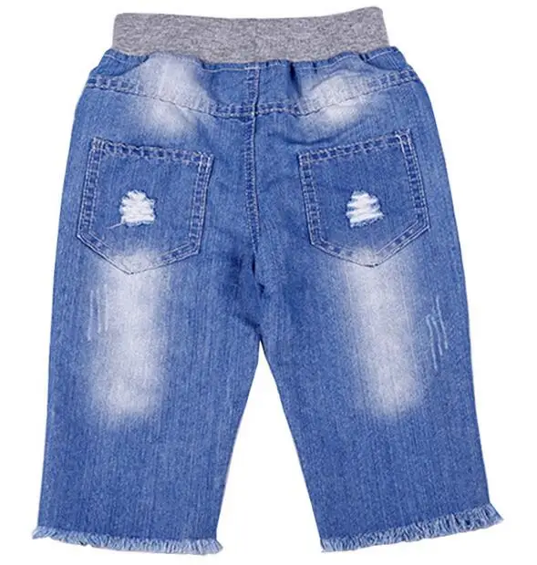 Ripped Waist Baby Jeans Denim Pants Damaged Jeans Destroyed Kids Jeans ...