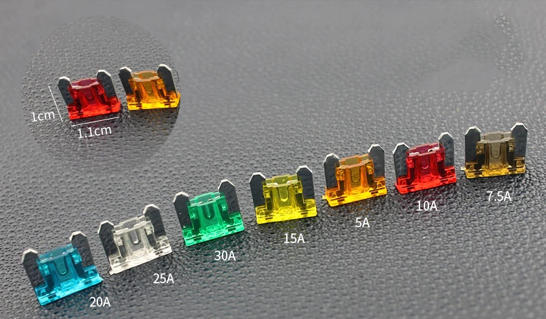 Micro2 Micro3 Low Profile Mini Medium Blade Car Auto Mini Medium Blade Ato Fuses Assorted Kit ...