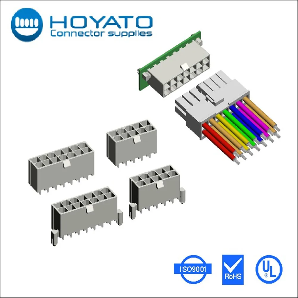 Equivalent Molex 46014 46015 12 Pin Pcb Connector - Buy 12 Pin Pcb Connector,Molex Connector,Pcb ...