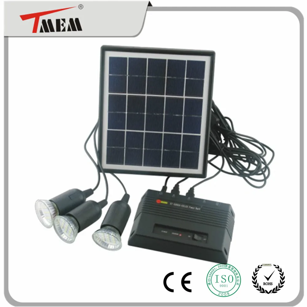 Home Solar Dc Lighting Kit Portable Solar Lights With Folding Solar ...