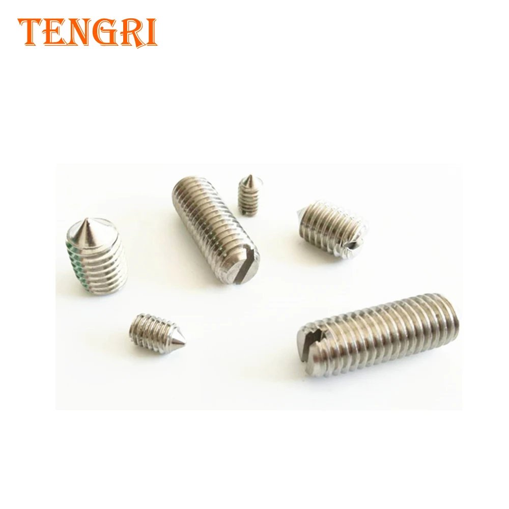 Hot Sale Stainless Steel Din 553 Slotted Set Screw With Cone Point ...