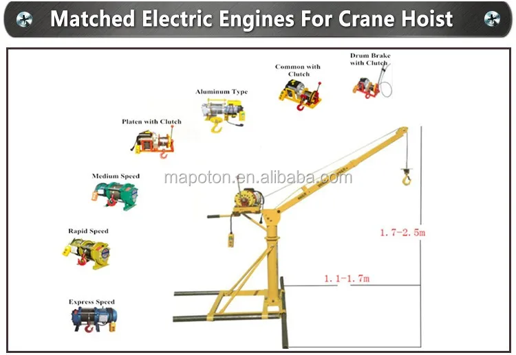 Portable Shop Crane - 400kg Lifting Capacity & Foldable Design