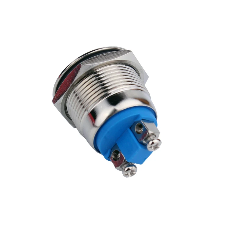 Flat Head Metal Push Button 19mm - Momentary Elevator Switch