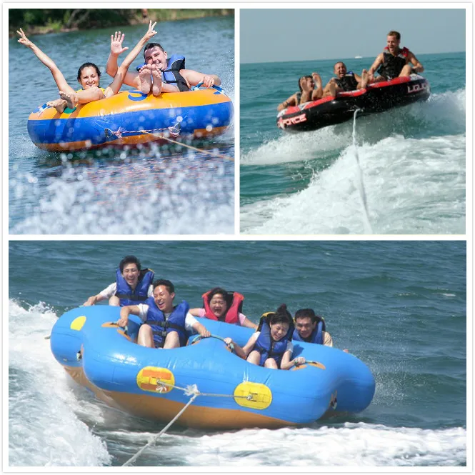 5 Riders Inflatable Donut Boat Water Ski Towable Tube Inflatable Boat ...