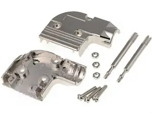 Right Angle Assembled D-Sub Hood Kit for DB25/HD44, Ideal for Sub Amp ...