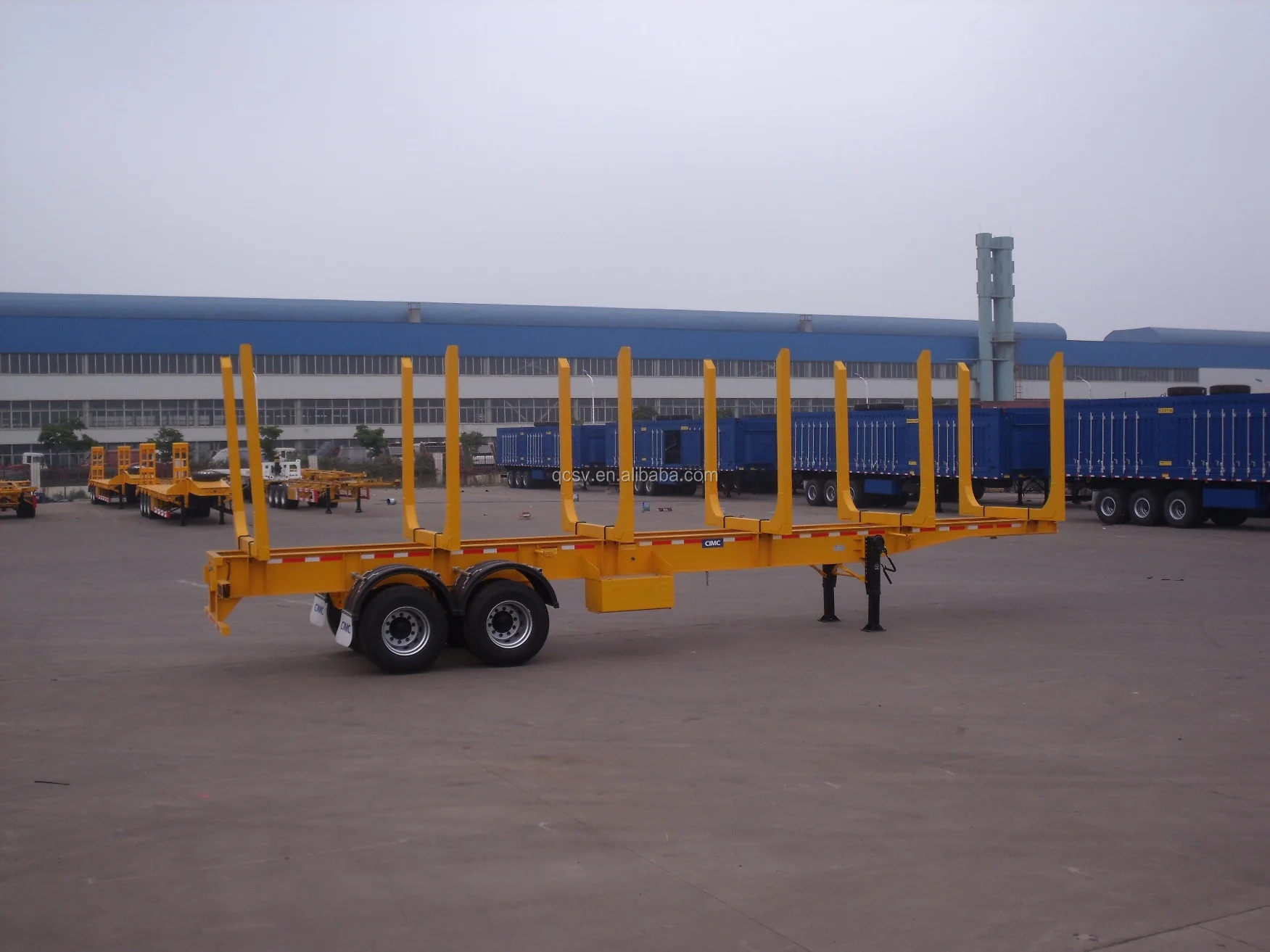 Cimc Log Timber Trailer - Buy Wood Transportation Trailer,Logging Semi ...