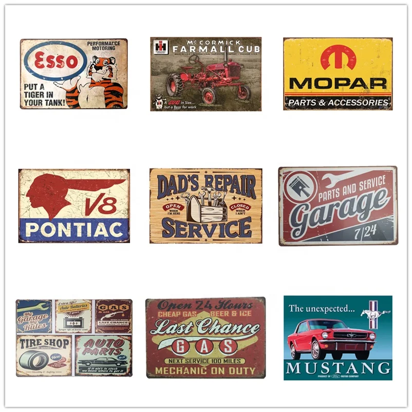 Wholesale Custom Metal Carfts 20x30 Cm Tin Signs Vintage Retro Metal ...