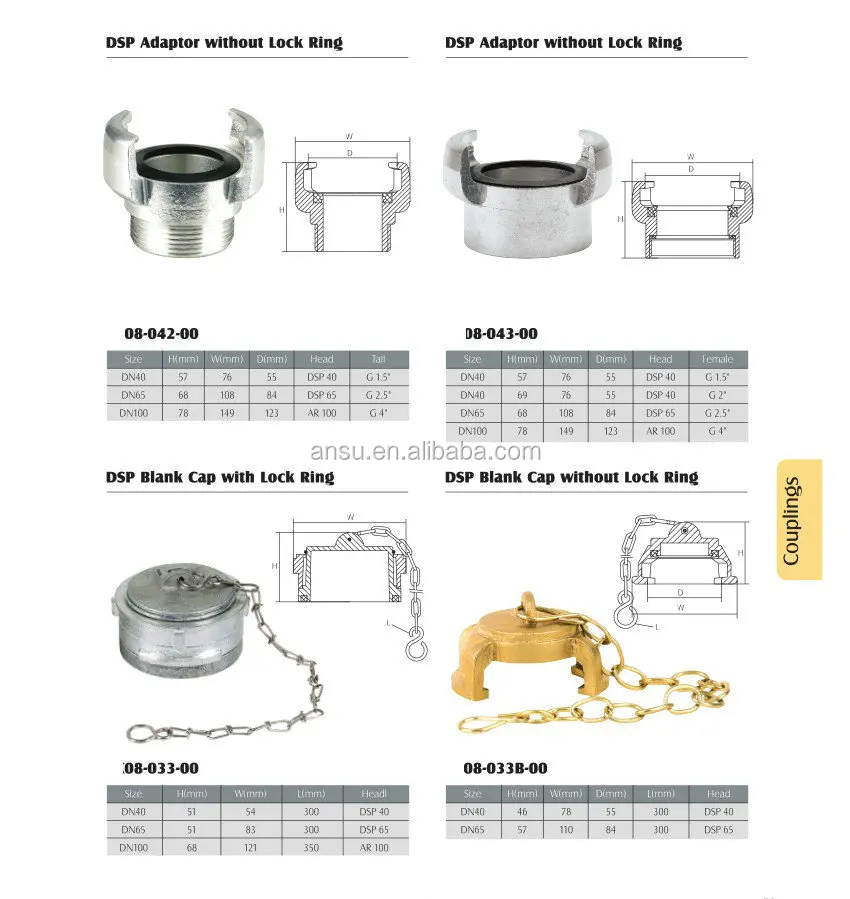 DSP Fire Hose Coupling Adaptor - Reliable Fire Fighting