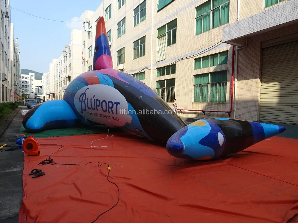 Big Inflatable Orca Whale Inflatable Helium Orca Whale Balloon For ...