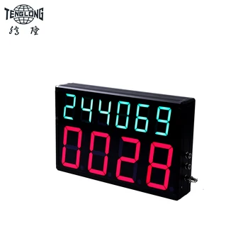 Hot Sale 4" 5" 6 Digits Large Display Digital Led Counter Meter Double ...