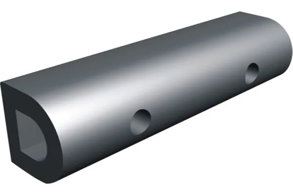Durable Rubber D-Type Wall Protection Bumper - 2-5 Years