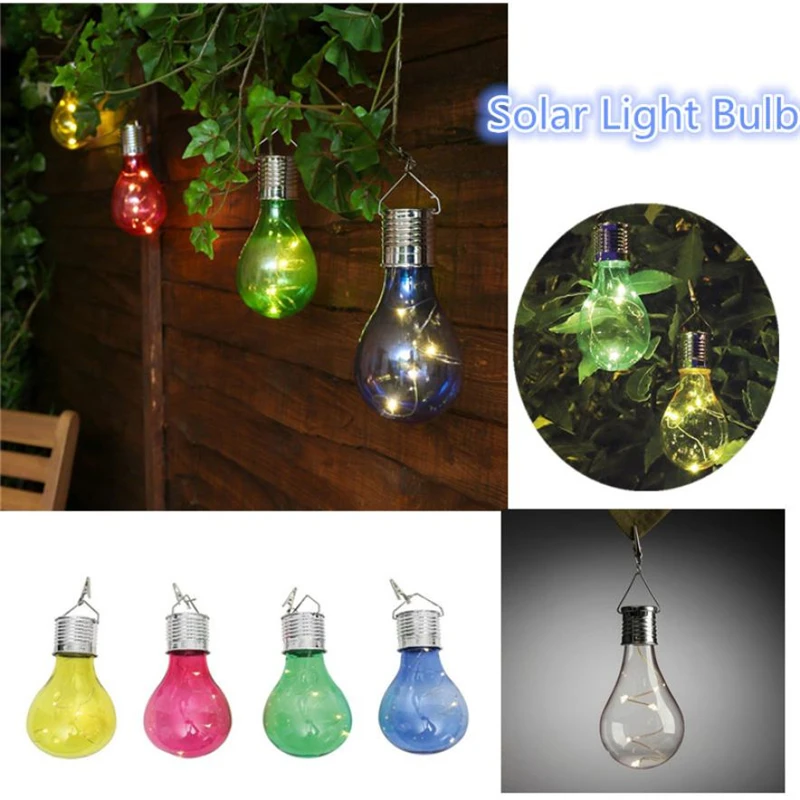 Colorful Hooked Led Solar Bulb Light Solar Led Christmas Lights - Buy ...