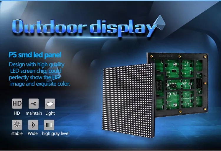 Smd 2727室内p5户外3in1 Hub75 Led模块红色tupe双色广告可编程led灯板/屏幕视频墙 - Buy Smd 2727 ...