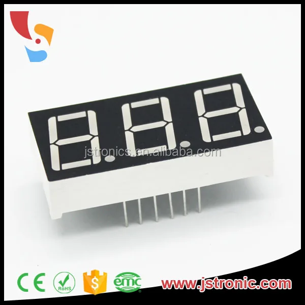 Jstronic Common Anode/cathode Three 0.56 Inch 3 Digit 7 Segment 3 ...