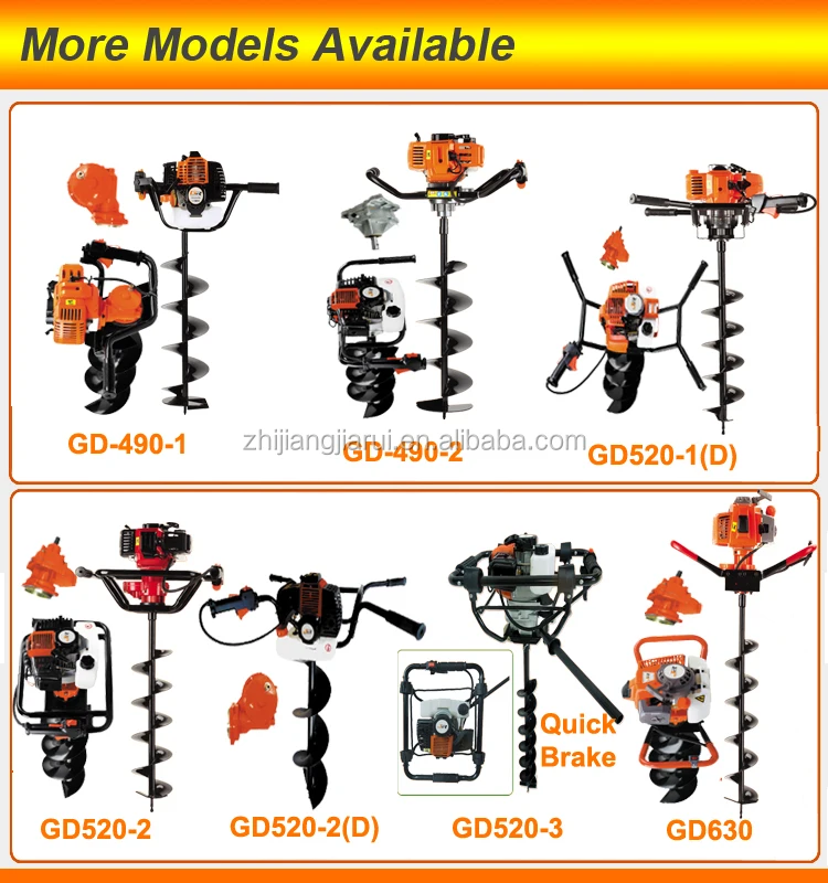 Gd-490-1 Mini Auger Ground Hole Drill Earth Auger Drilling Machine ...