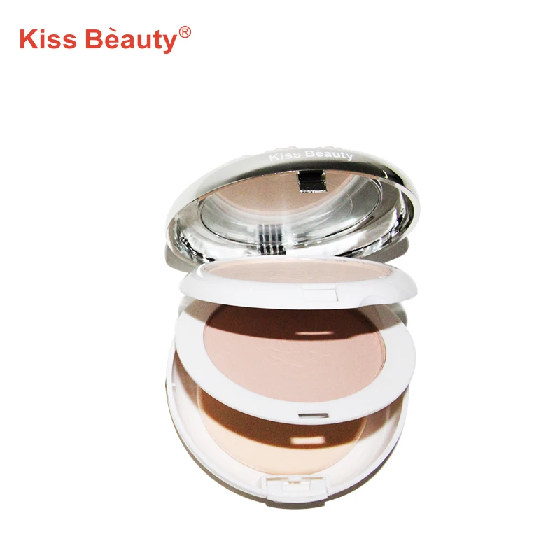 Kiss Beauty Pure Mineral Compact Powder Waterproof Face Make Up ...