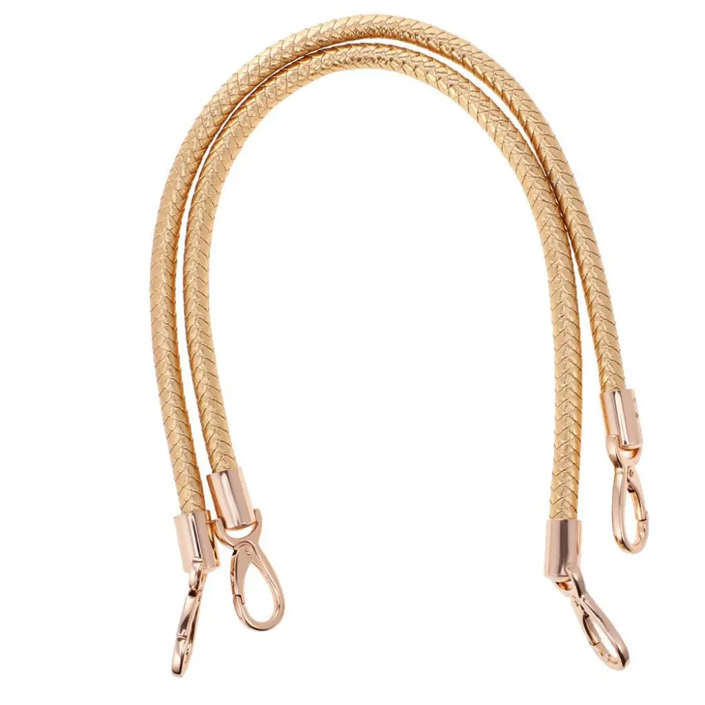 High Quality Pu Leather Braided Rope Bag Handles Detachable Shoulder ...