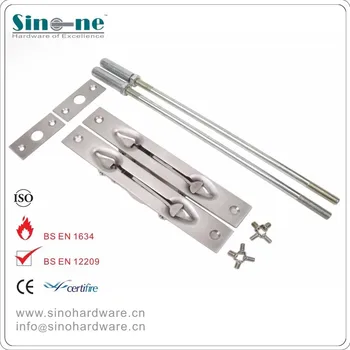 Fire Rated Lever Action Stainless Steel Flush Bolt For Double Metal ...