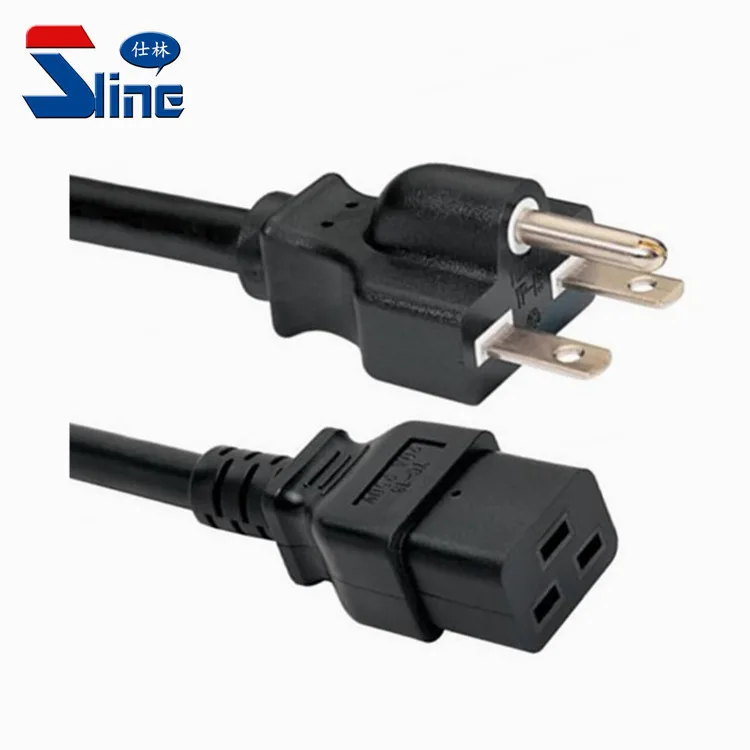 USA Power Cord Plug NEMA 6-15P to IEC320 C19 - Customizable