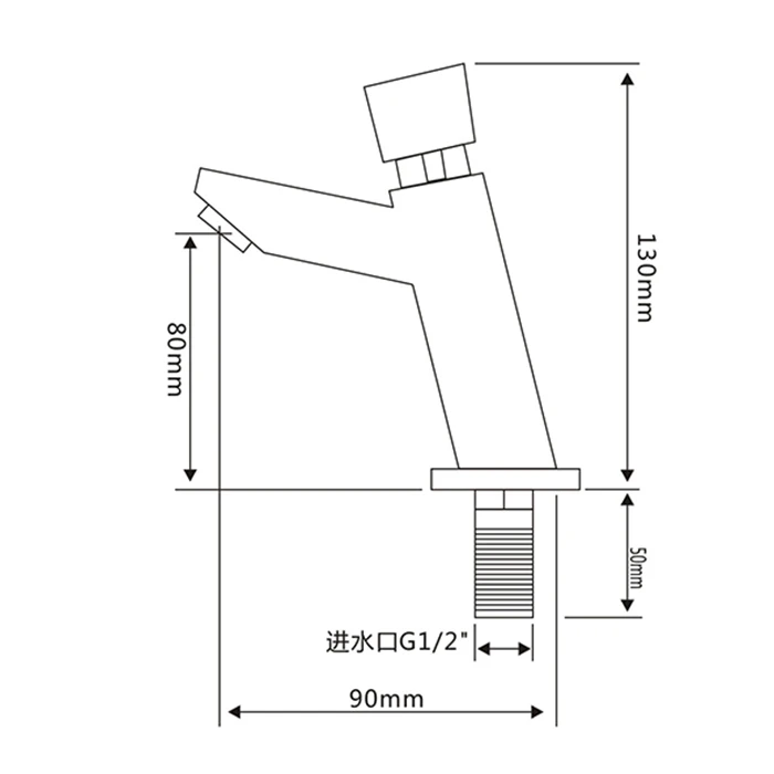 Time Delay Self Closing Water Tap - Save Water Efficiently