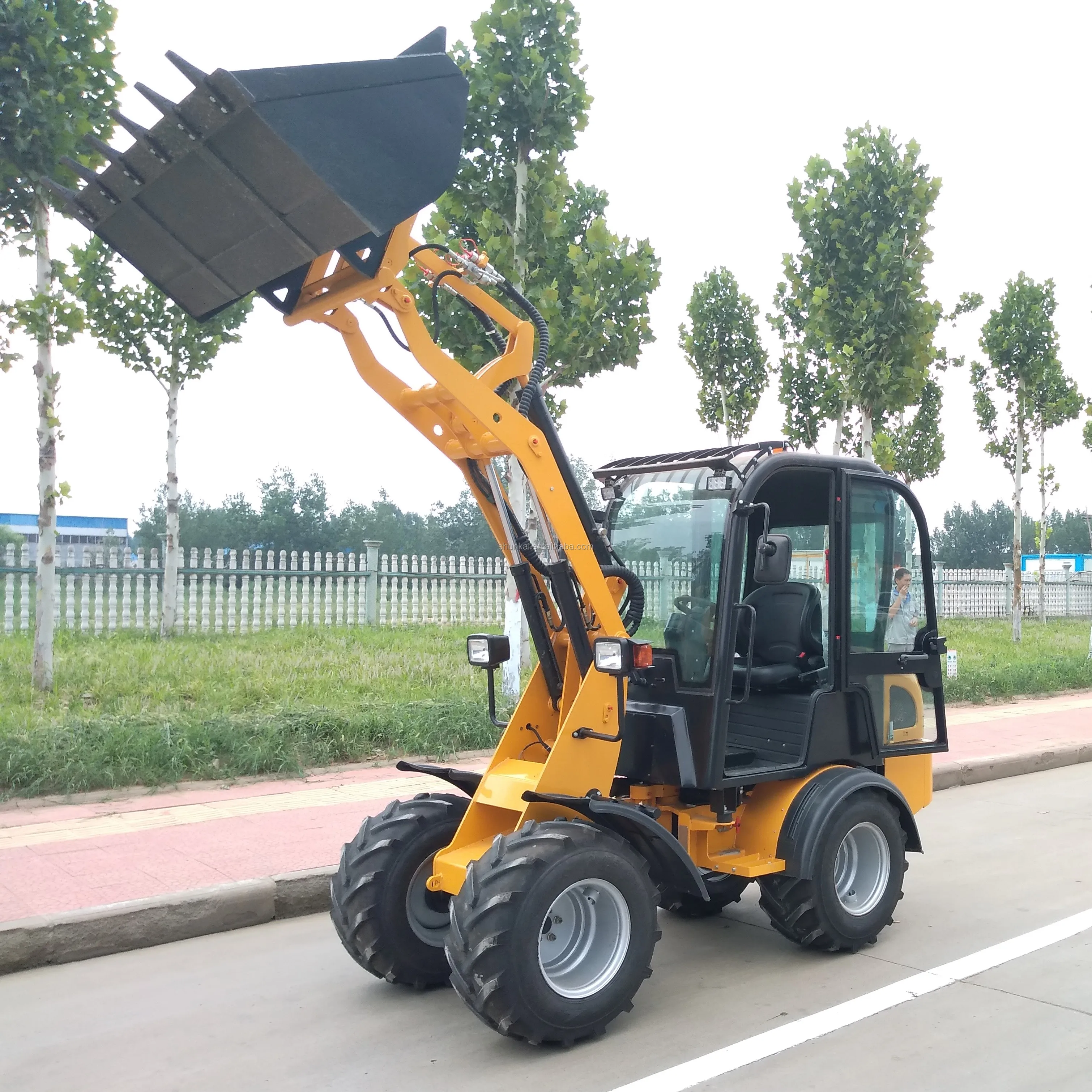 New Design Mini Wheel Loader Zl08f - Buy Articulated Mini Wheel Loader ...